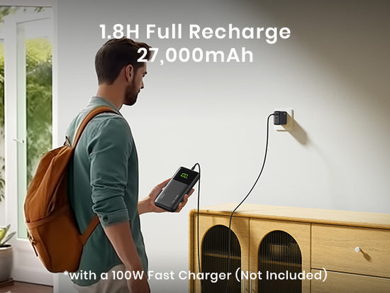 INIU B64 140W 27,000mAh, Fast Charge 1,000+ Devices, 140W Max Output f
