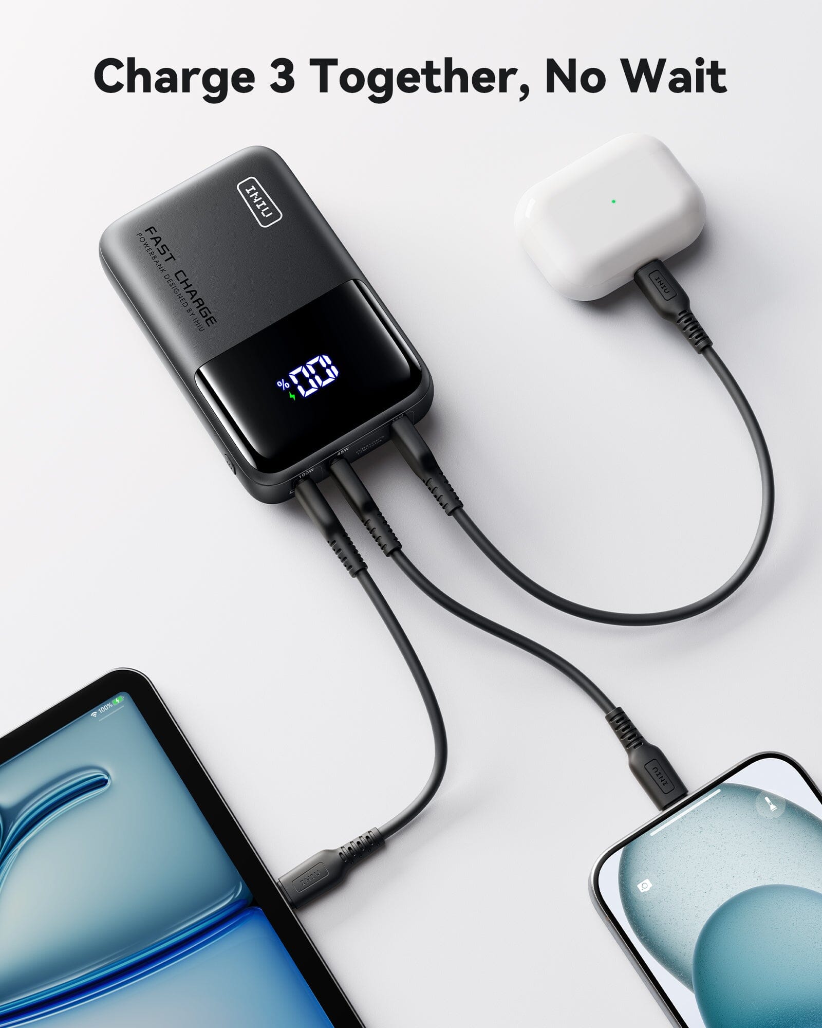 INIU | P63-E1 | 100W 25000mAh Fast Charging Power Bank