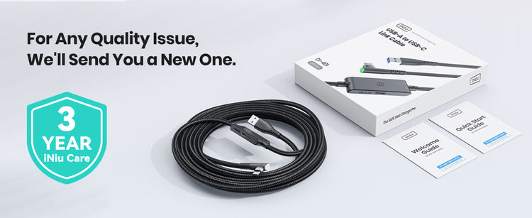 INIU DI401 16FT VR High Speed Transfer Link Cable with Separate Chargi