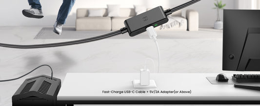 INIU DI401 16FT VR High Speed Transfer Link Cable with Separate Chargi